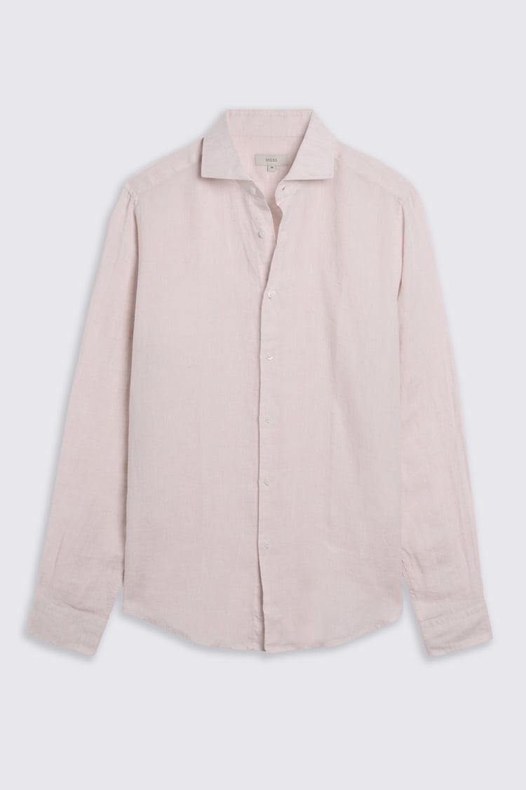 Pink Linen Shirt | Buy Online at Moss
