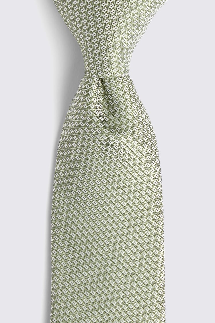 Sage Textured Tie | Buy Online at Moss