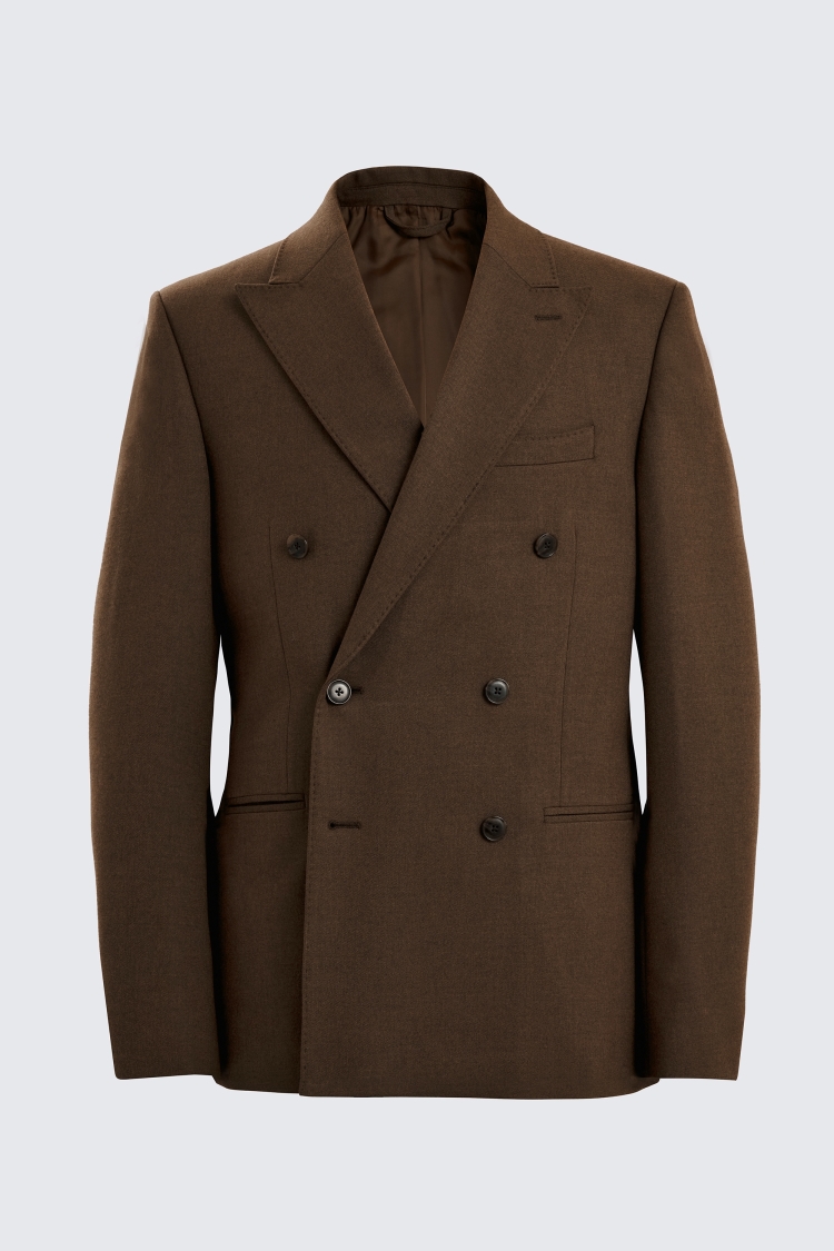 Slim Fit Chestnut Flannel Jacket | Buy Online at Moss