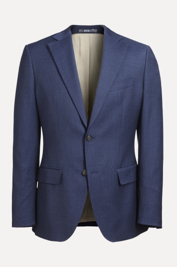 Tailored Fit Blue Houndstooth Jacket