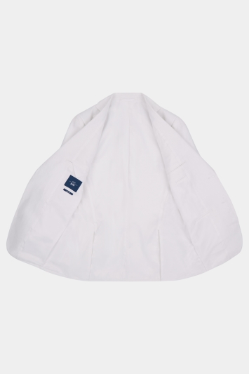 Moss 1851 Tailored Fit White Linen Jacket