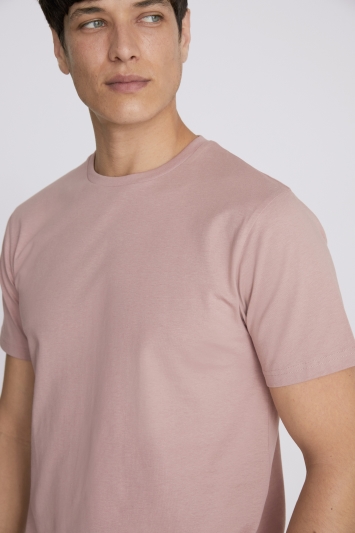 Dusky Pink Crew Neck T-Shirt