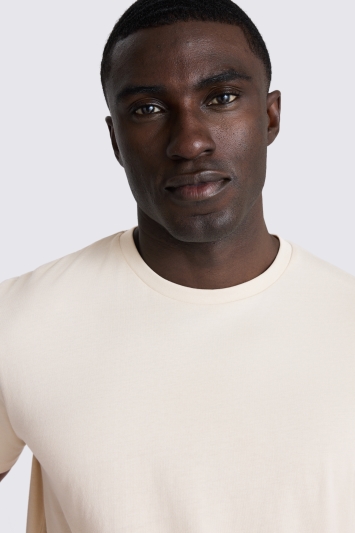 Ecru Crew Neck T-Shirt