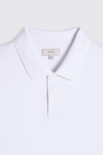 White Piqué Polo Shirt