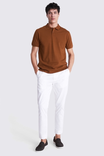 Rust Piqué Polo Shirt