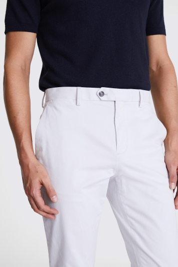 Slim Fit Light Grey Chinos