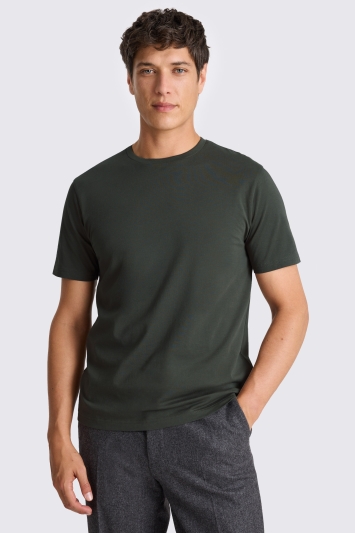 Khaki Crew-Neck T-Shirt