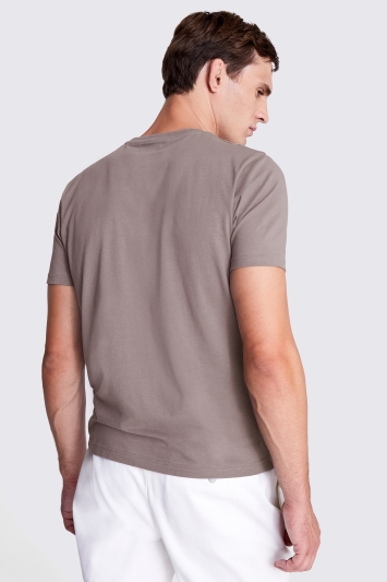 Dark Taupe Crew-Neck T-Shirt