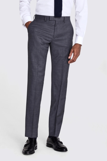 Tailored Fit Grey Twill Suit