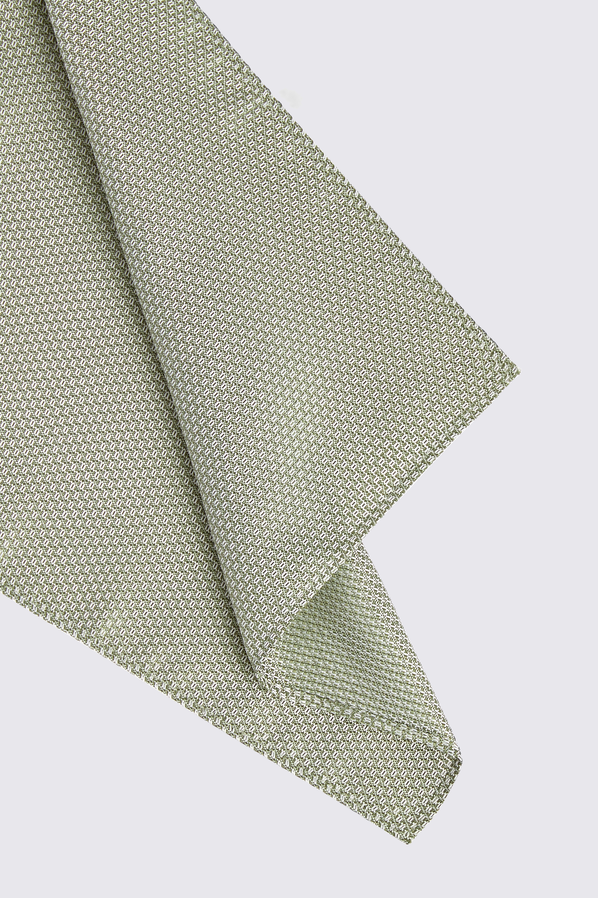 Sage Textured Pocket Square | Buy Online at Moss