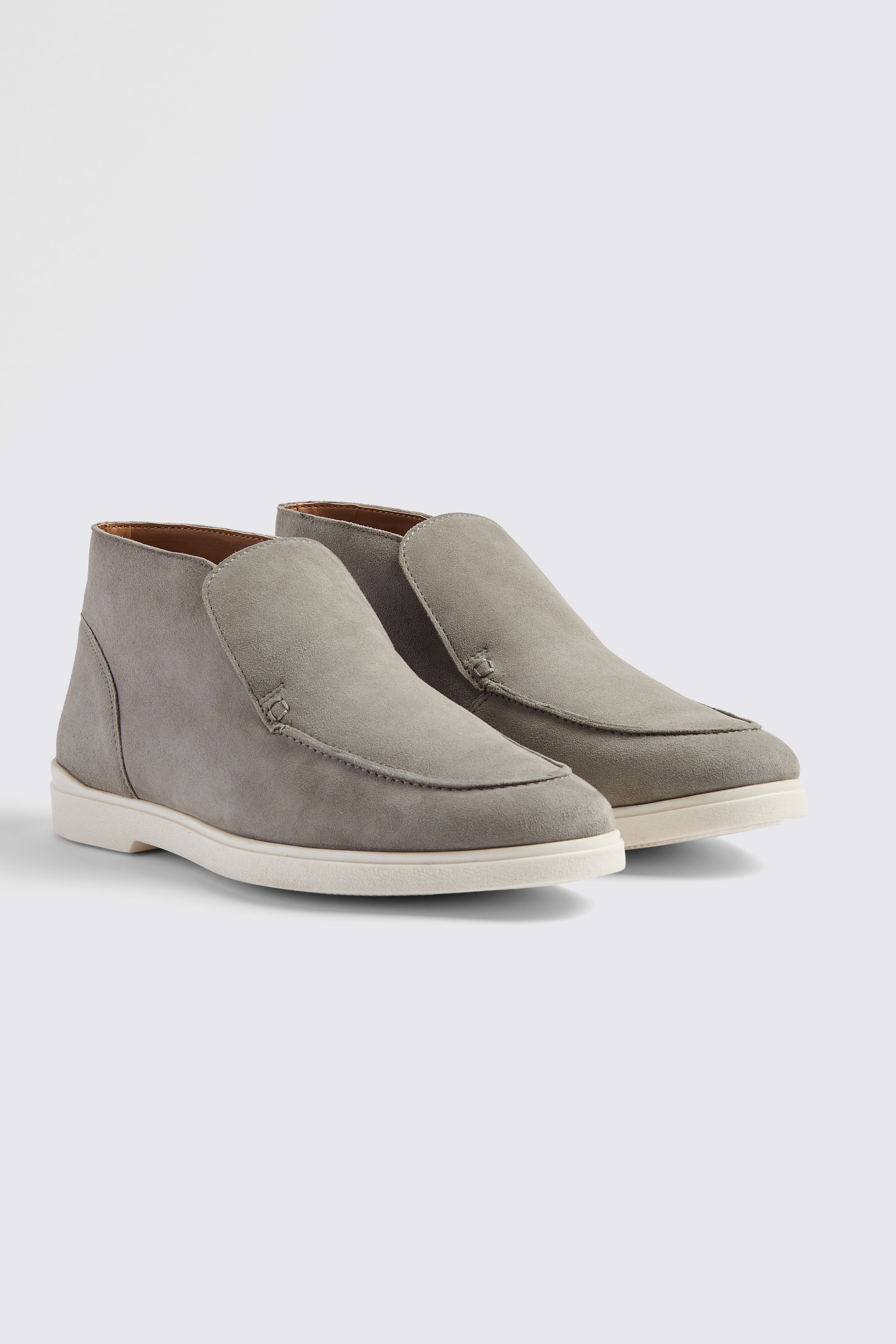 Light Grey Suede Chukka Boot