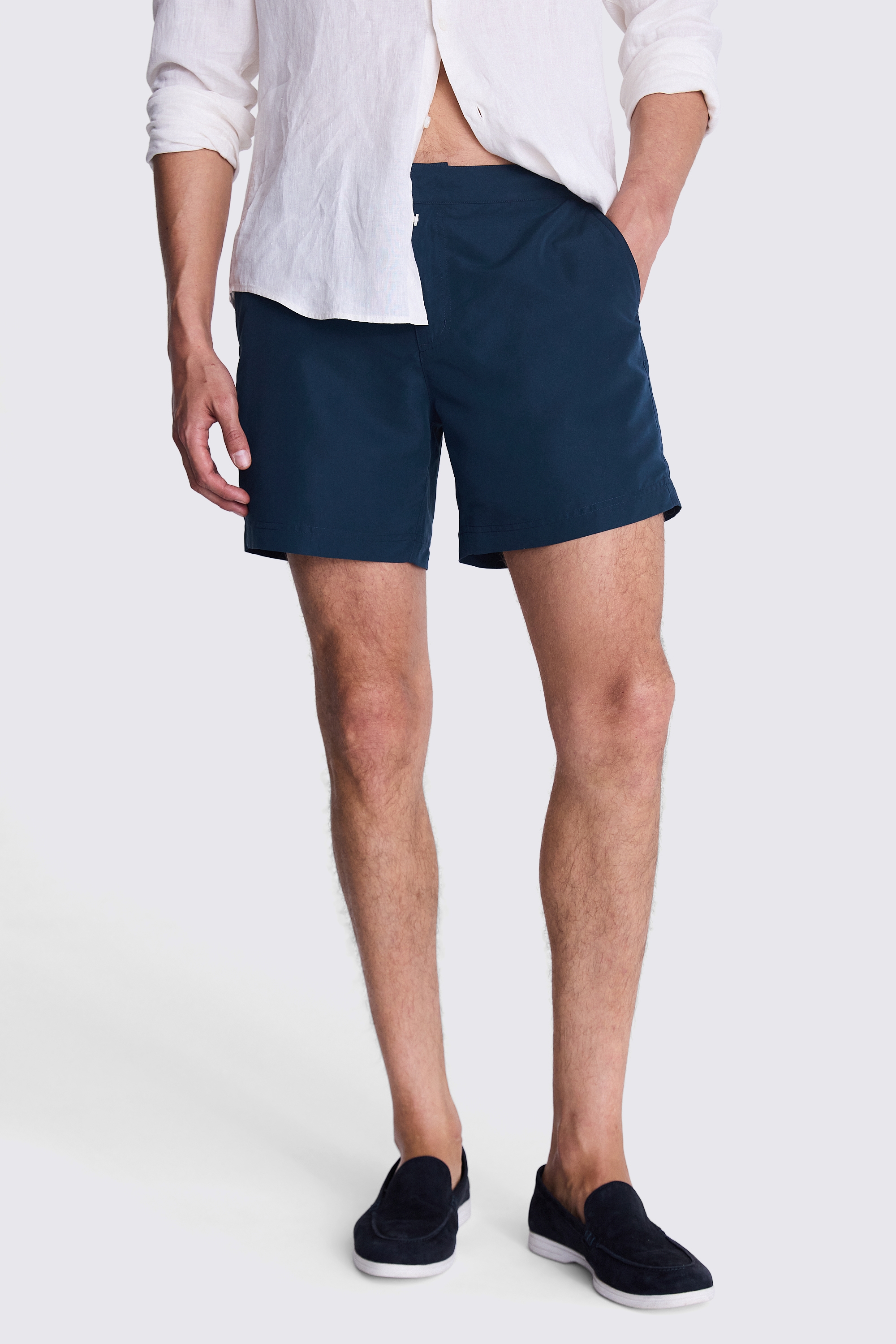 Navy Peached Smart Swim Shorts | Buy Online at Moss