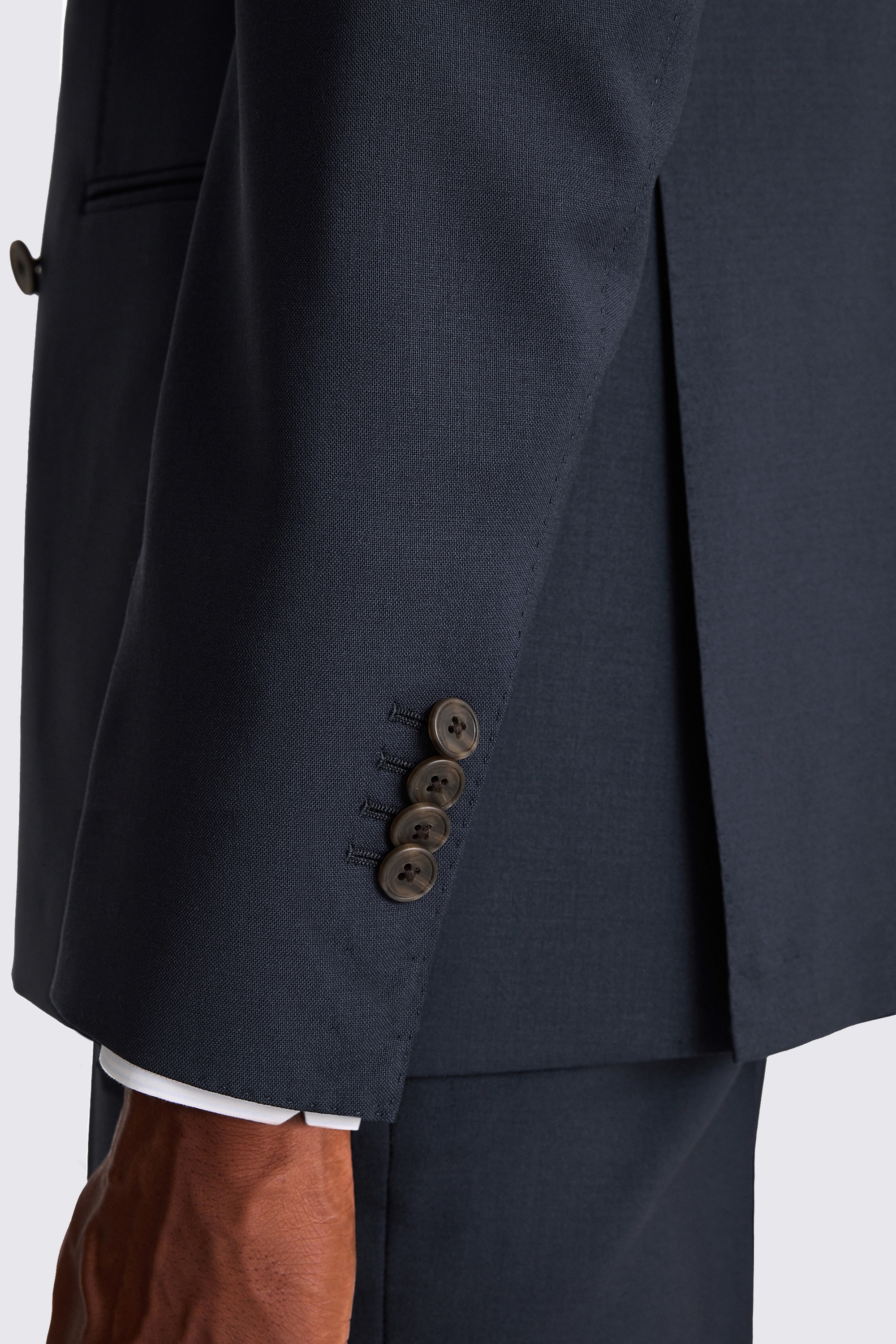 Italian Tailored Fit Navy Jacket | Buy Online at Moss