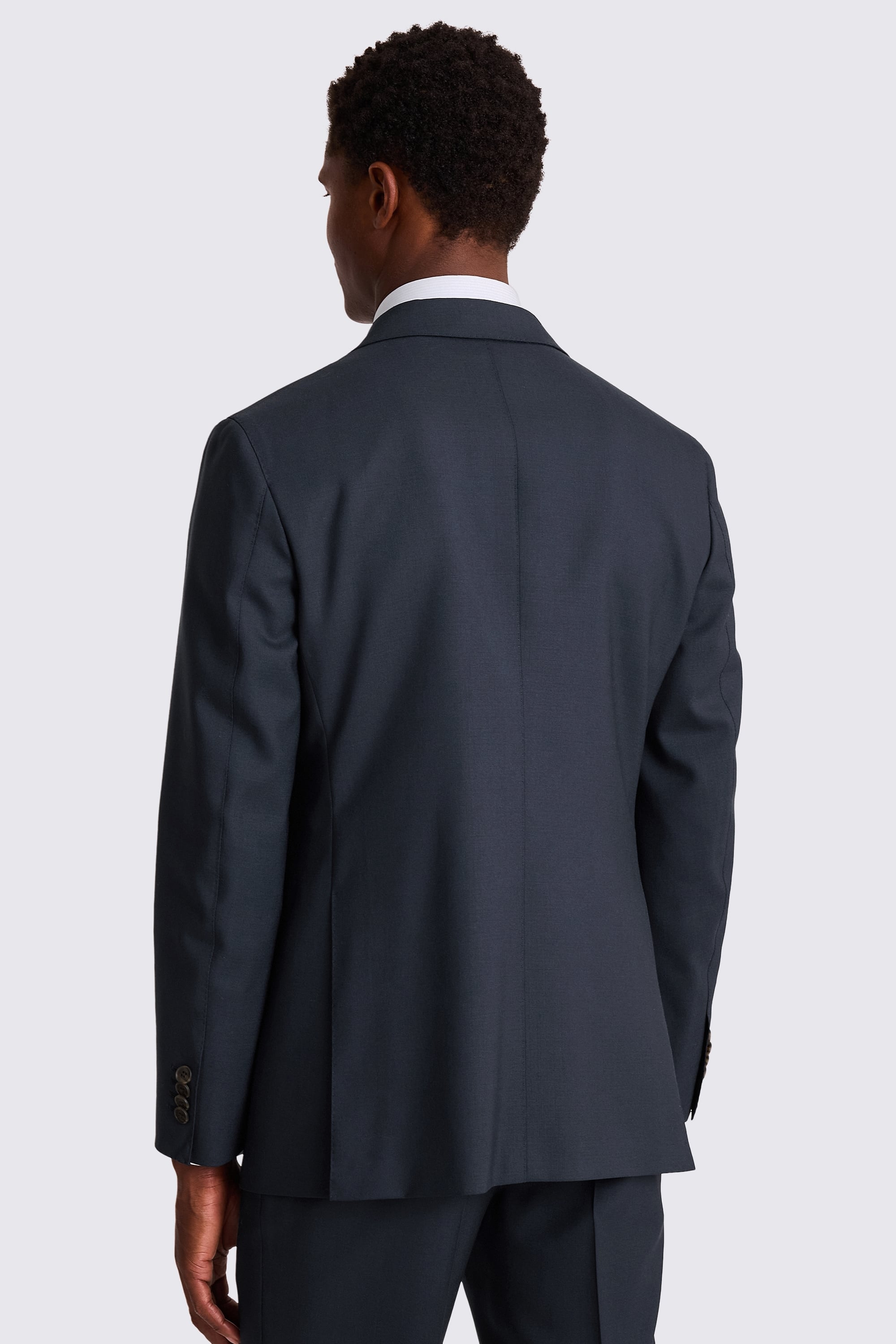 Italian Tailored Fit Navy Jacket | Buy Online at Moss