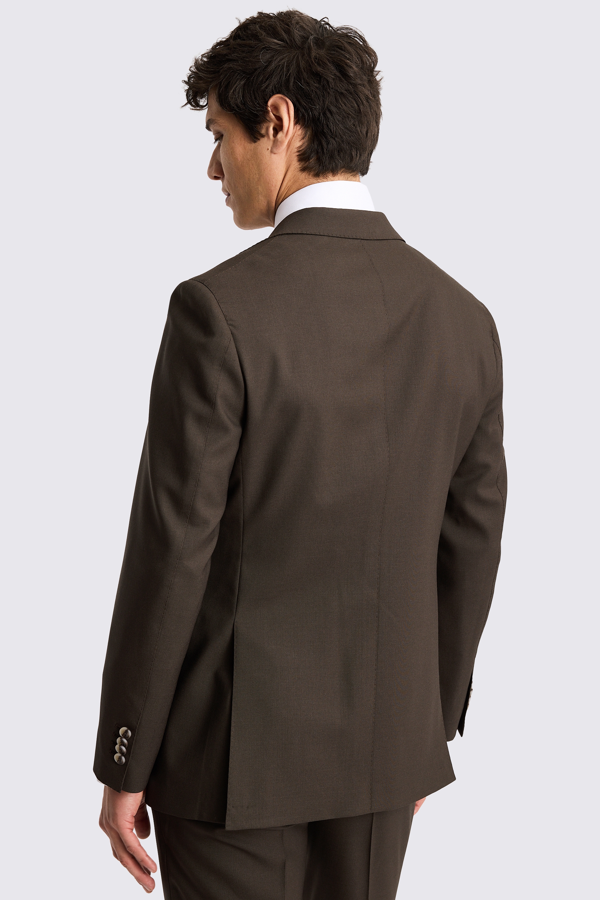 Italian Tailored Fit Brown Jacket | Buy Online at Moss