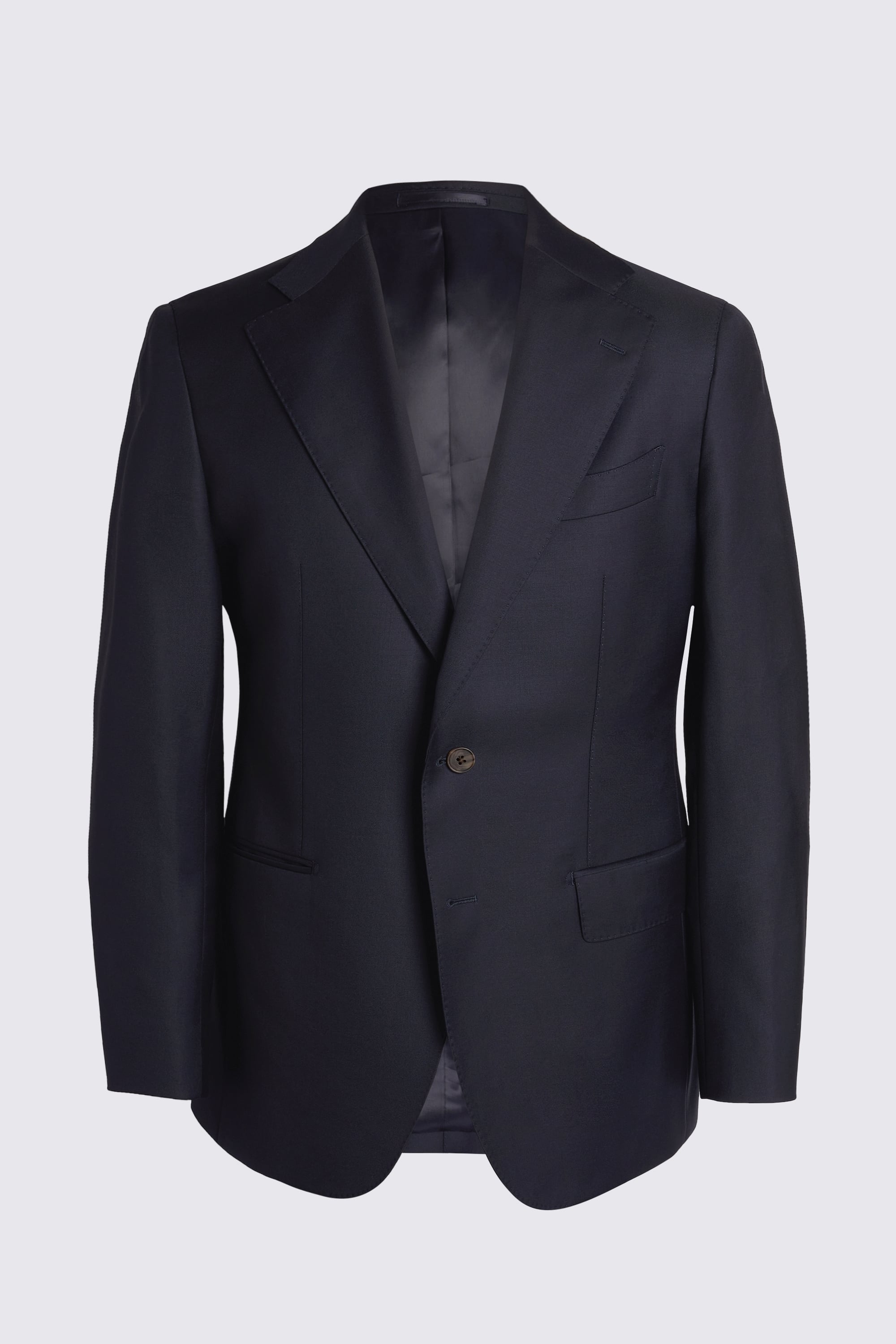 Italian Tailored Fit Navy Twill Jacket | Buy Online at Moss