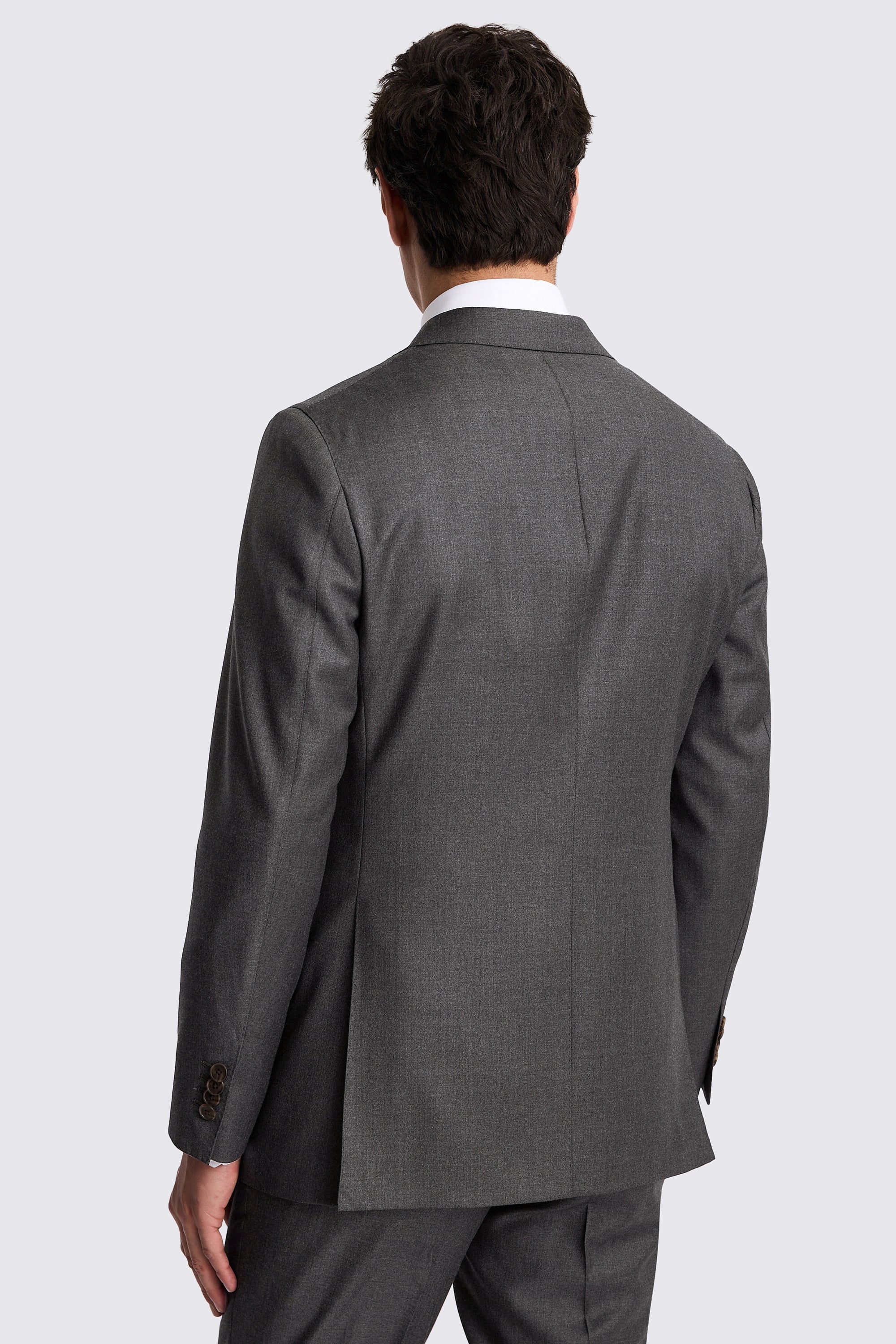 Italian Tailored Fit Charcoal Twill Jacket | Buy Online at Moss