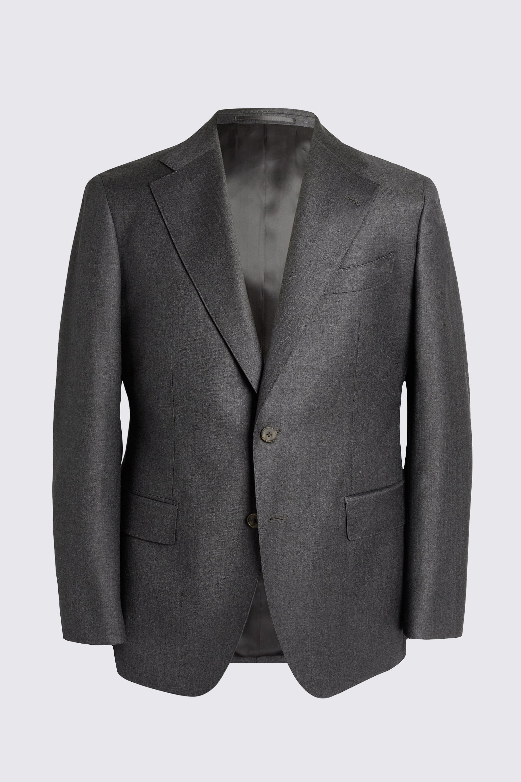 Italian Tailored Fit Charcoal Twill Jacket | Buy Online at Moss