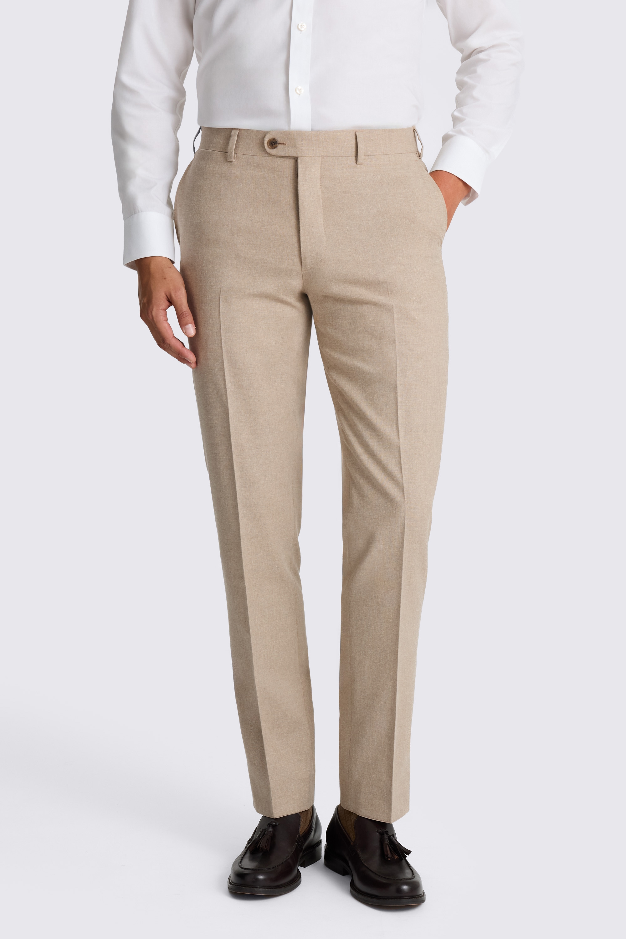 Italian Tailored Fit Neutral Jacket | Buy Online at Moss