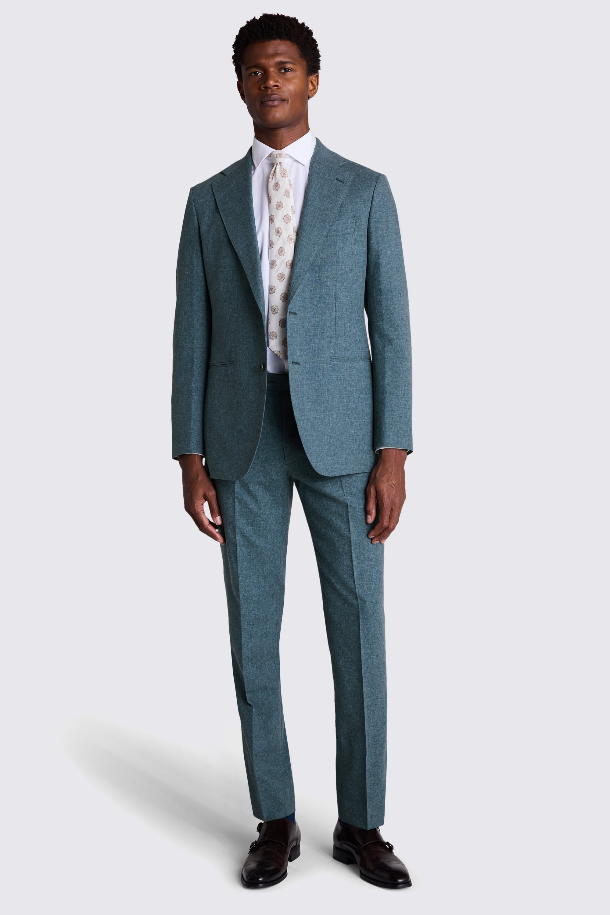 Italian Tailored Fit Teal Jacket