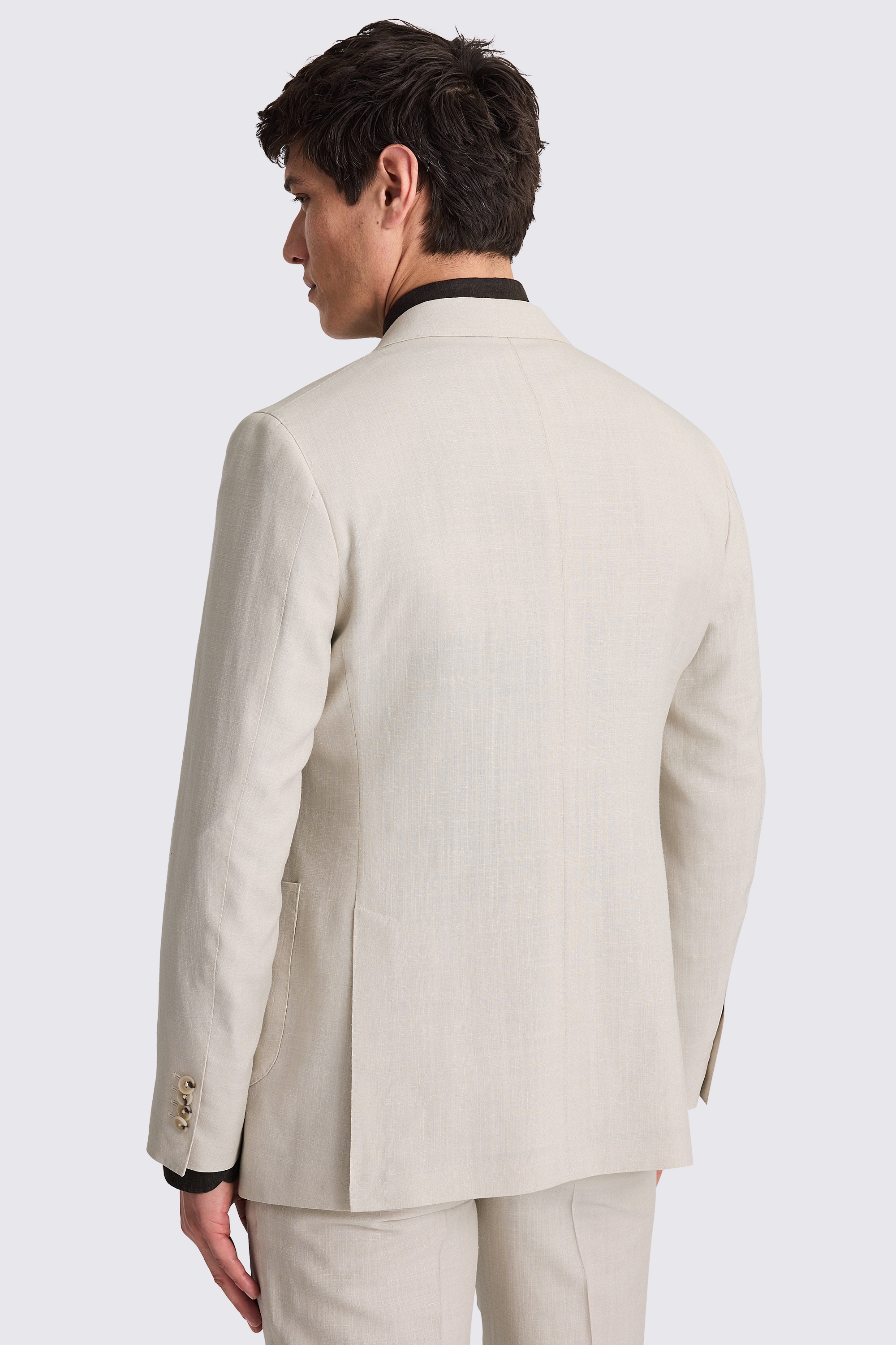 Italian Tailored Fit Neutral Jacket | Buy Online at Moss