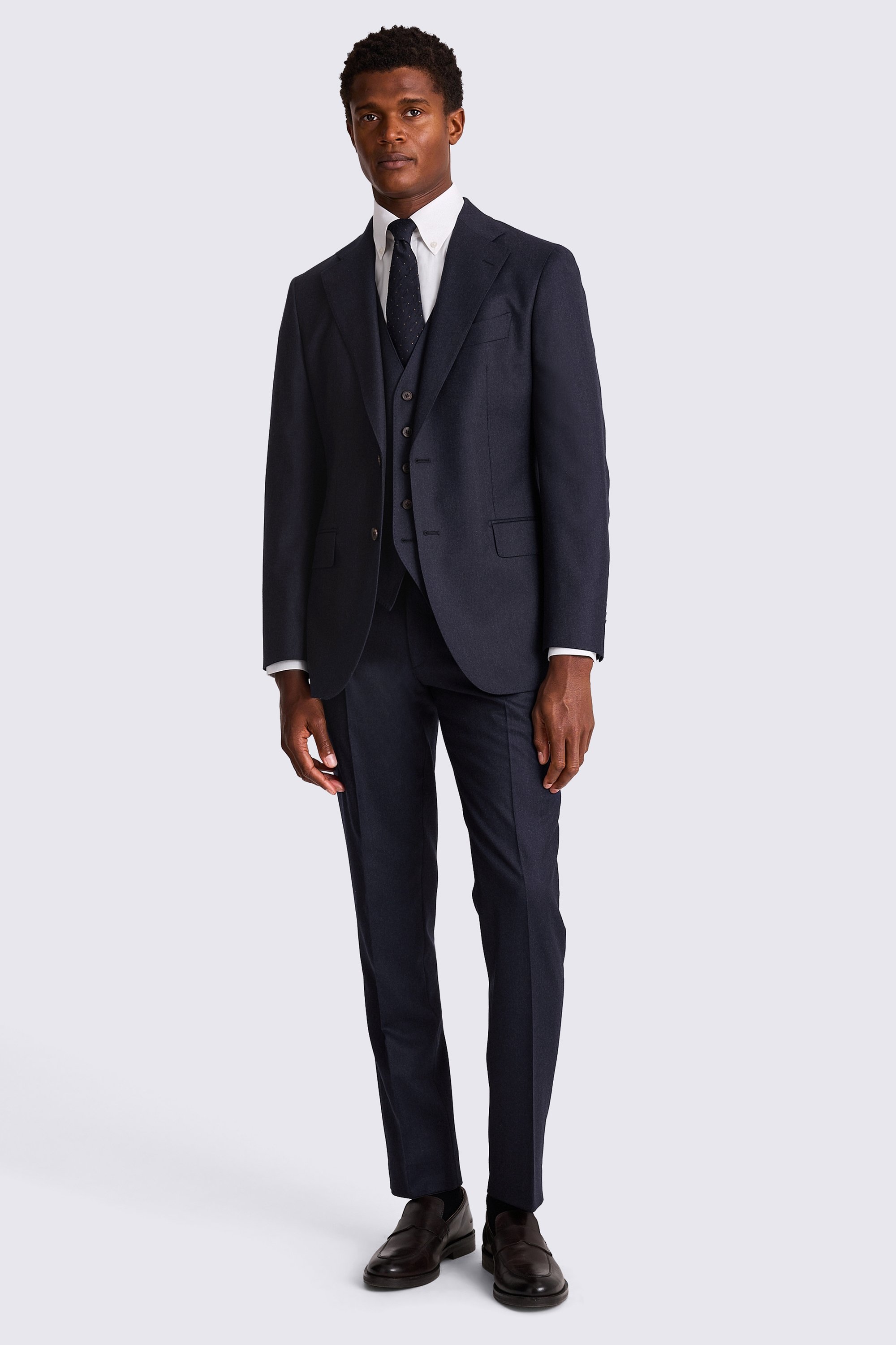 Italian Tailored Fit Plain Blue Jacket | Buy Online at Moss