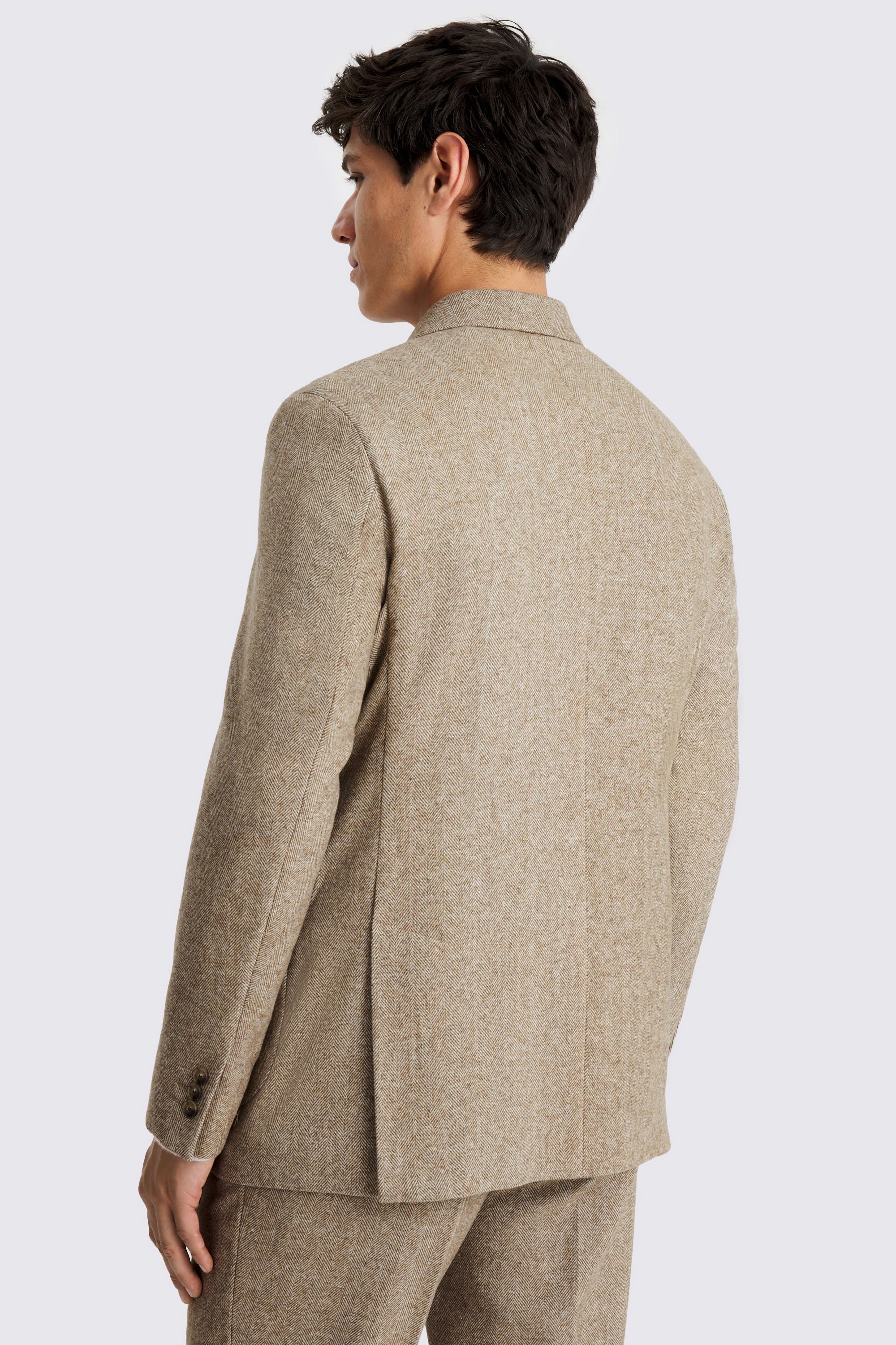 Relaxed Fit Gold Tweed Herringbone Jacket | Buy Online at Moss